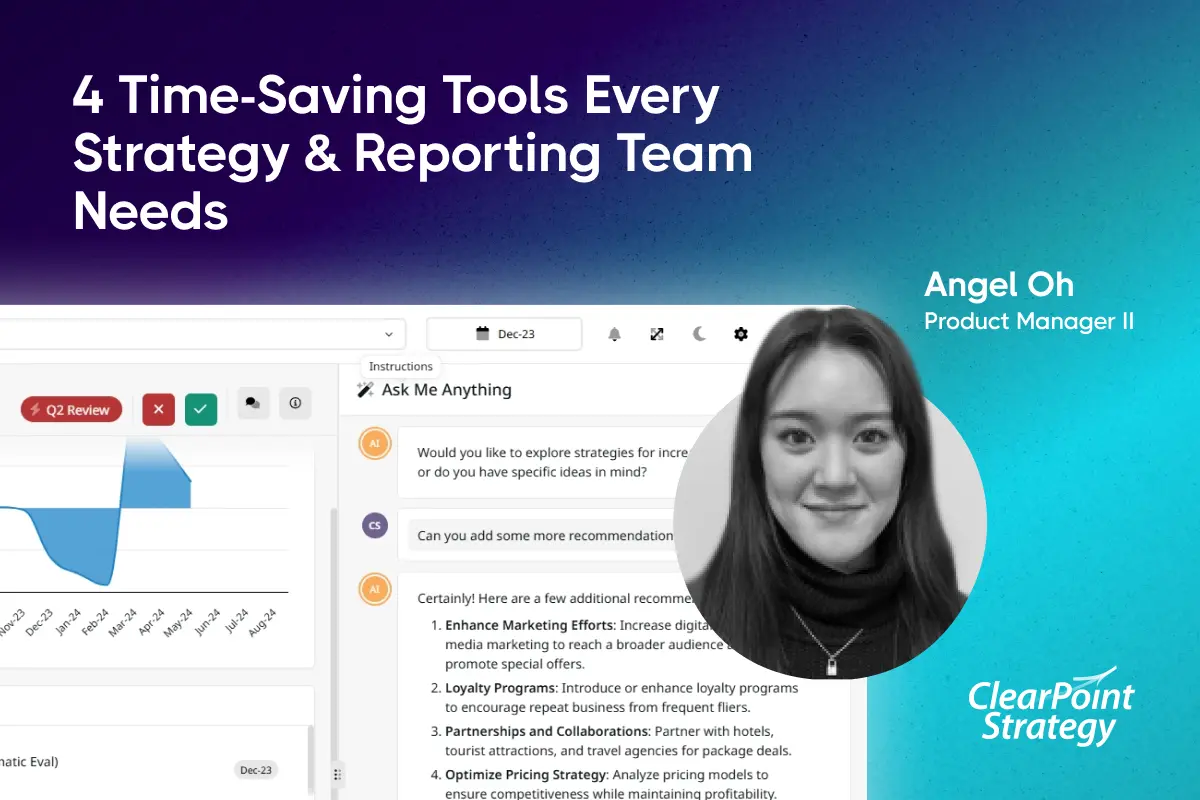 4 Time-Saving Strategy Execution Tools Every Team Needs | ClearPoint Strategy Blog